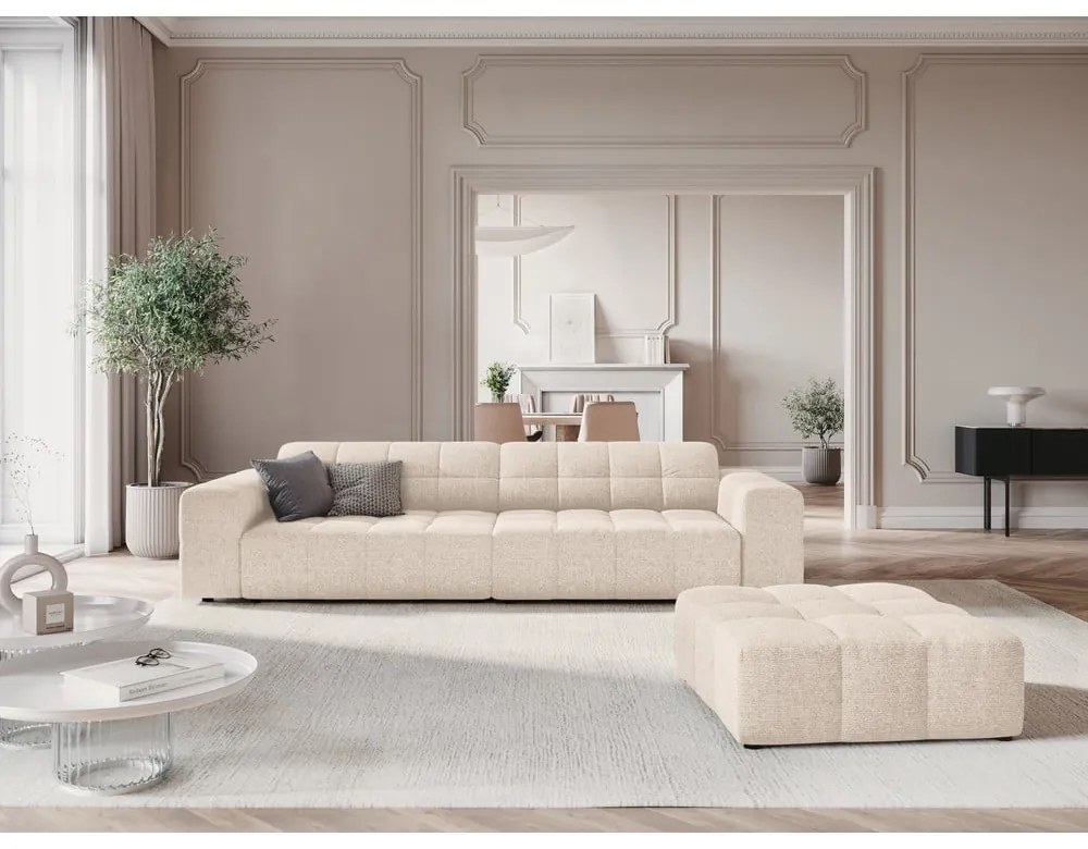Krémová pohovka 244 cm Chicago – Cosmopolitan Design