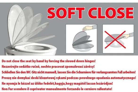 Kerasan Nolita WC sedátko SLIM Soft Close, duroplast, černá mat 539131