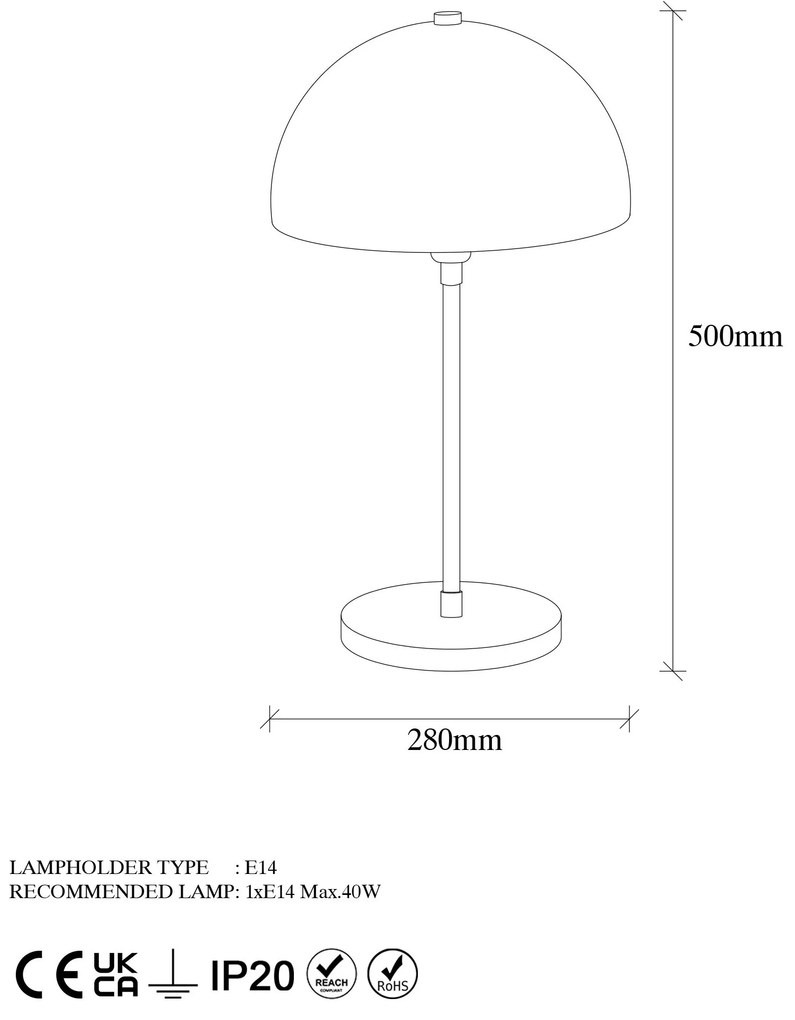 OPVIQ Stolní lampa VARZAN zlatá