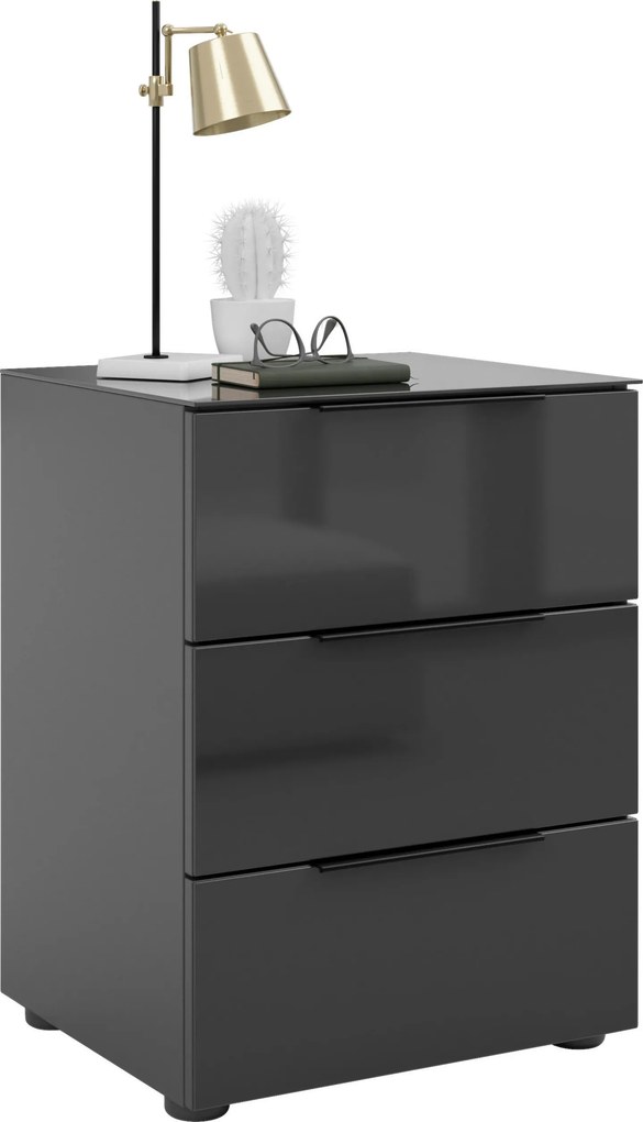 XXXLutz NOČNÍ STOLEK, antracitová, 45/60/40 cm - Online Only noční stolky - 001724000532