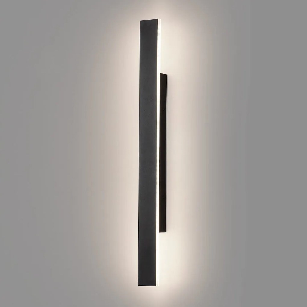 Exteriérové nástěnné LED svítidlo Wow, 1x LED 11w, 3CCT, černá, (60 cm)