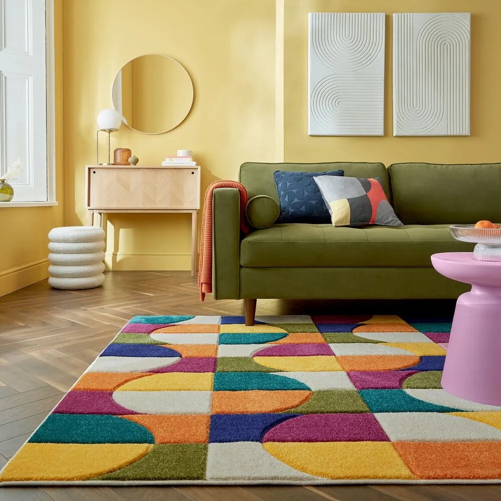 Kusový koberec Spectrum Chacha Multi, 200x290, viacfarebná, obývacia izba, Flair Rugs