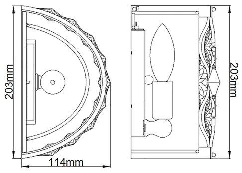 Feiss FE-LUCIA1 - Nástěnné svítidlo LUCIA 1xE14/40W/230V