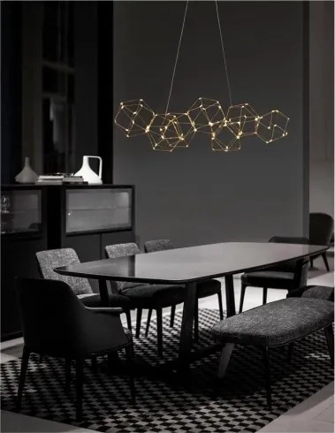Závěsné LED svítidlo NOVA LUCE NEBULA 33,6W 3000K 9186807