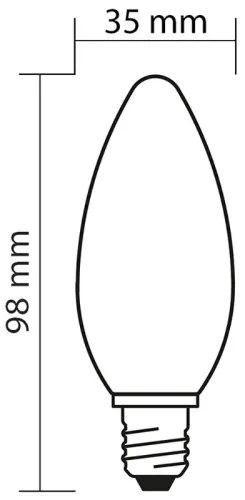 LED žárovka E14 McLED 2,2W (25W) teplá bílá (2700K) svíčka ML-323.031.87.0