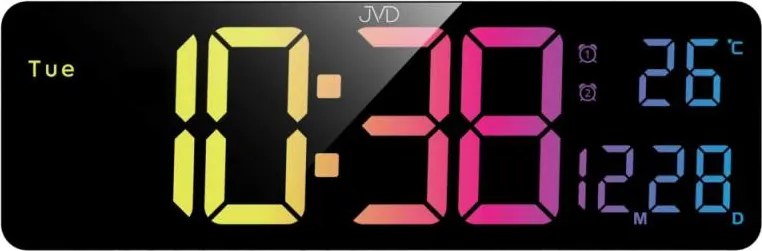 JVD Digitální nástěnné hodiny s LED podsvícením JVD DH324