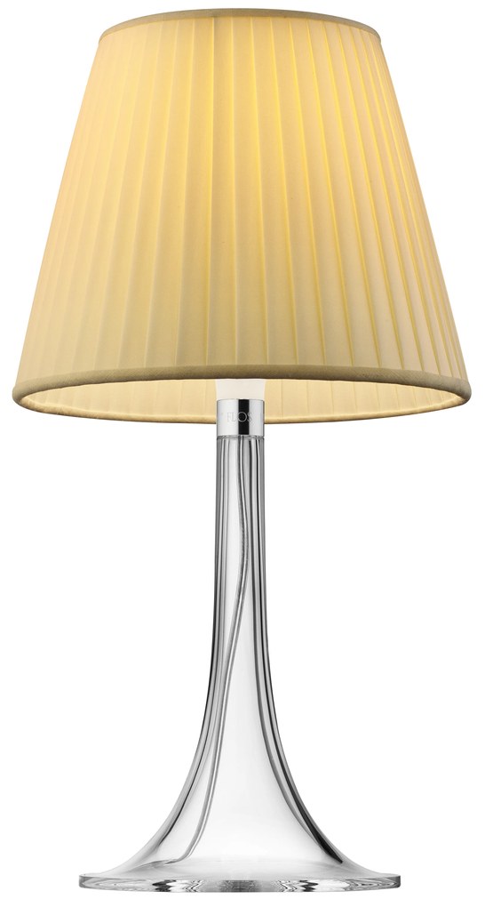 Flos F6255007 Miss K, stolní lampička se stmívačem, 1x100W E27, světle hnědý textil, výška 43cm