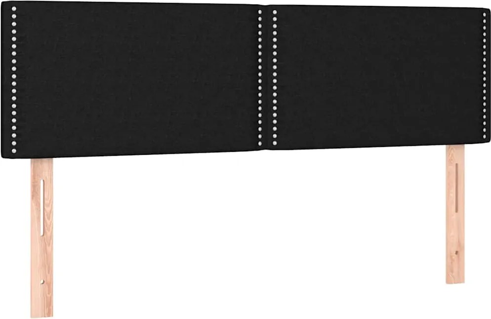 Box spring postel s matrací černá 140 x 190 cm textil 3126719