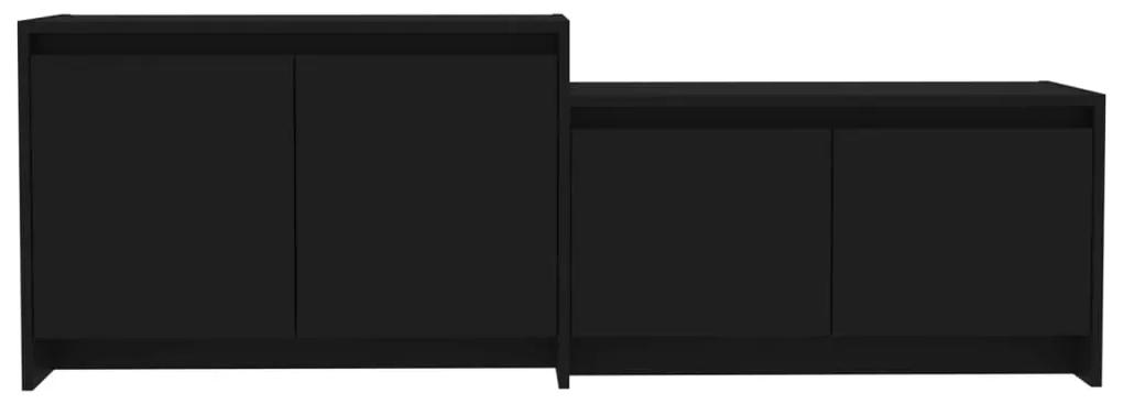 TV skříňka černá 146,5 x 35 x 50 cm kompozitní dřevo - Default Title