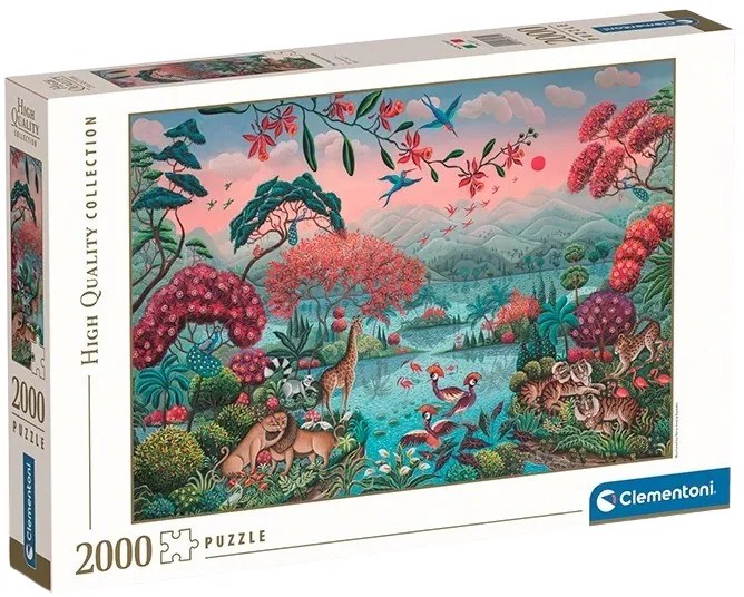 Clementoni - Puzzle 2000 Mírumilovná džungle
