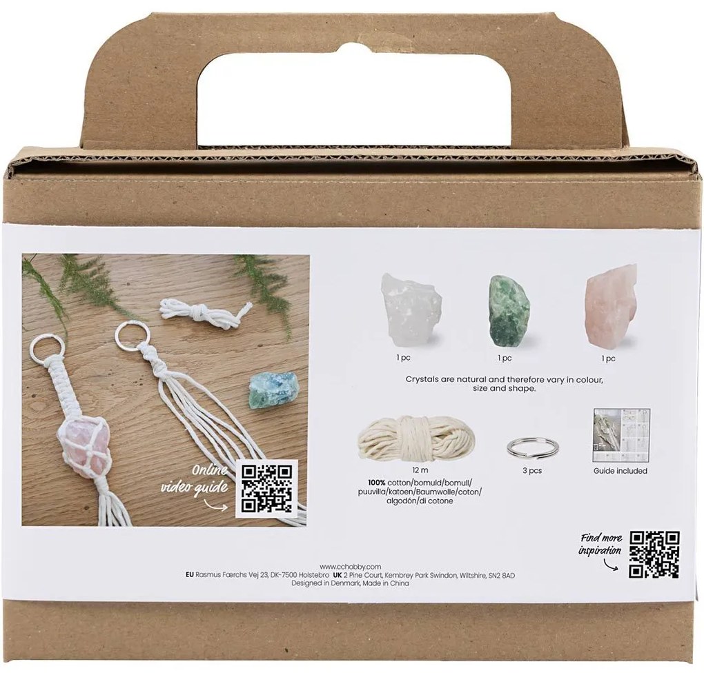 Creativ Company Kreativní sada Mini Craft Kit Macramé Key Rings