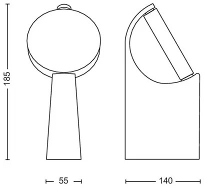 Philips - LED Venkovní lampa MIMOSA LED/7W/230V 4000K IP44
