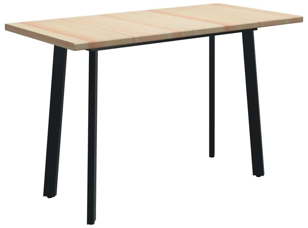 3051329 vidaXL Jídelní stůl 120 x 60 x 76 cm borové dřevo