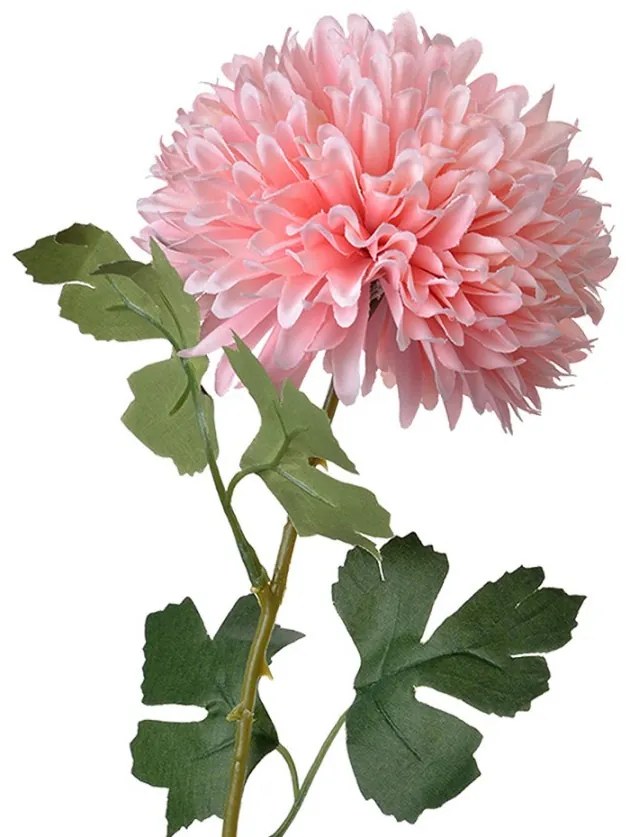 Dekorace umělá květina s růžovým květem - 10*10*54 cm