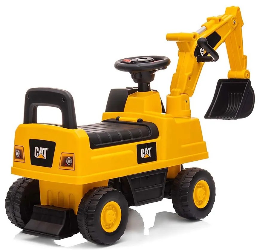 Dětské odrážedlo bagr se zvukem CAT Excavator Milly Mally žlutý