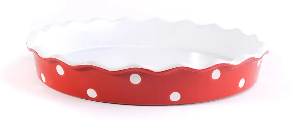 Isabelle Rose Home Keramická forma na koláč 30 cm červená