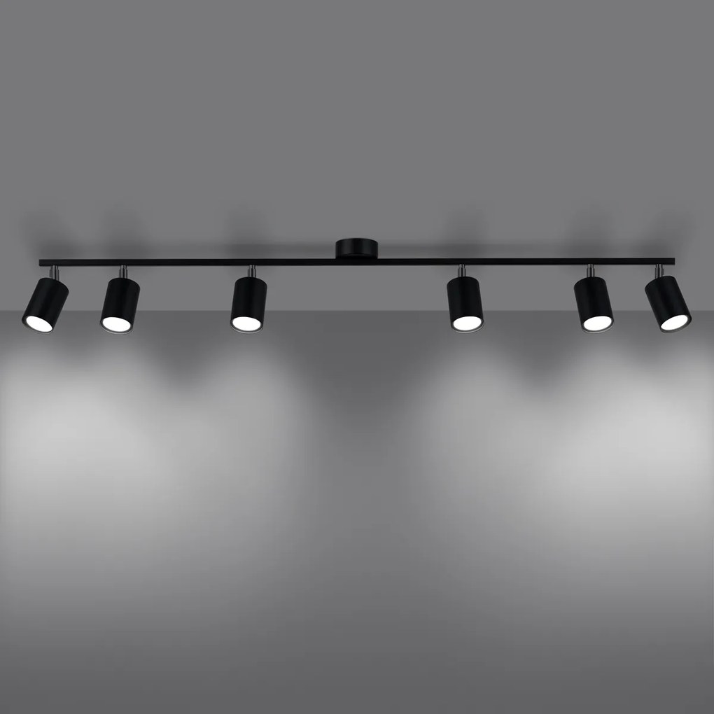 Sollux Lighting Stropní svítidlo LEMMI 6L Černá