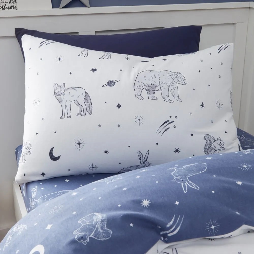 Flanelové dětské povlečení na jednolůžko 135x200 cm Starlight Animals – Bianca
