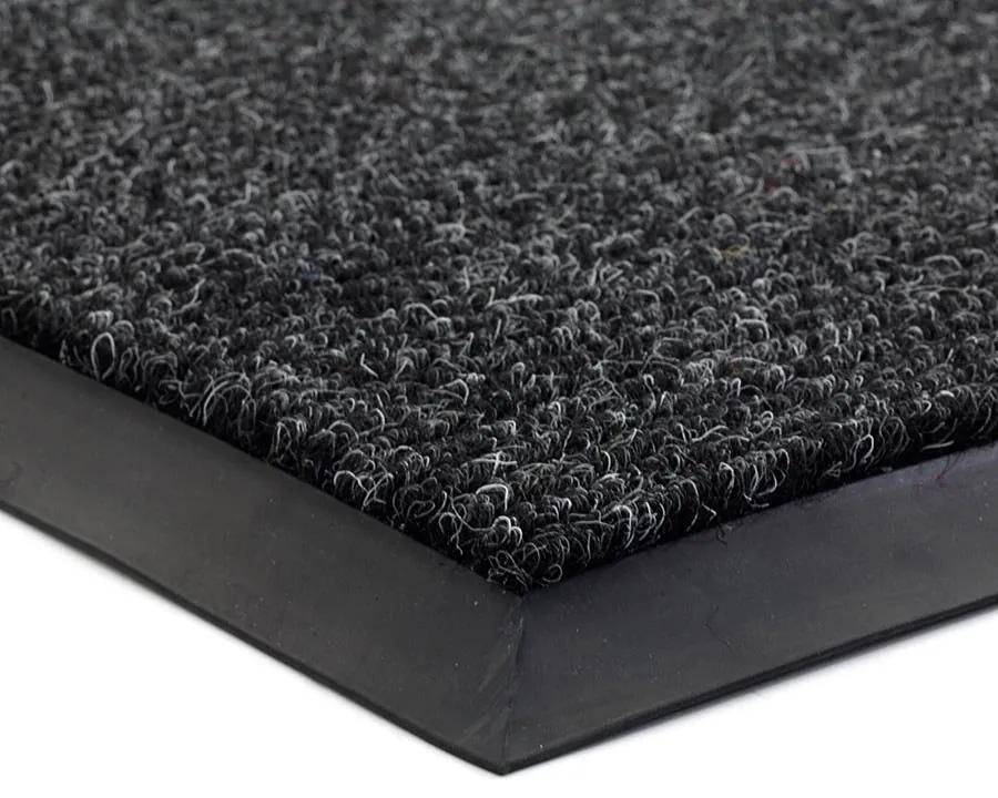 Černá textilní zátěžová čistící rohož Catrine - 130 x 180 x 1,35 cm