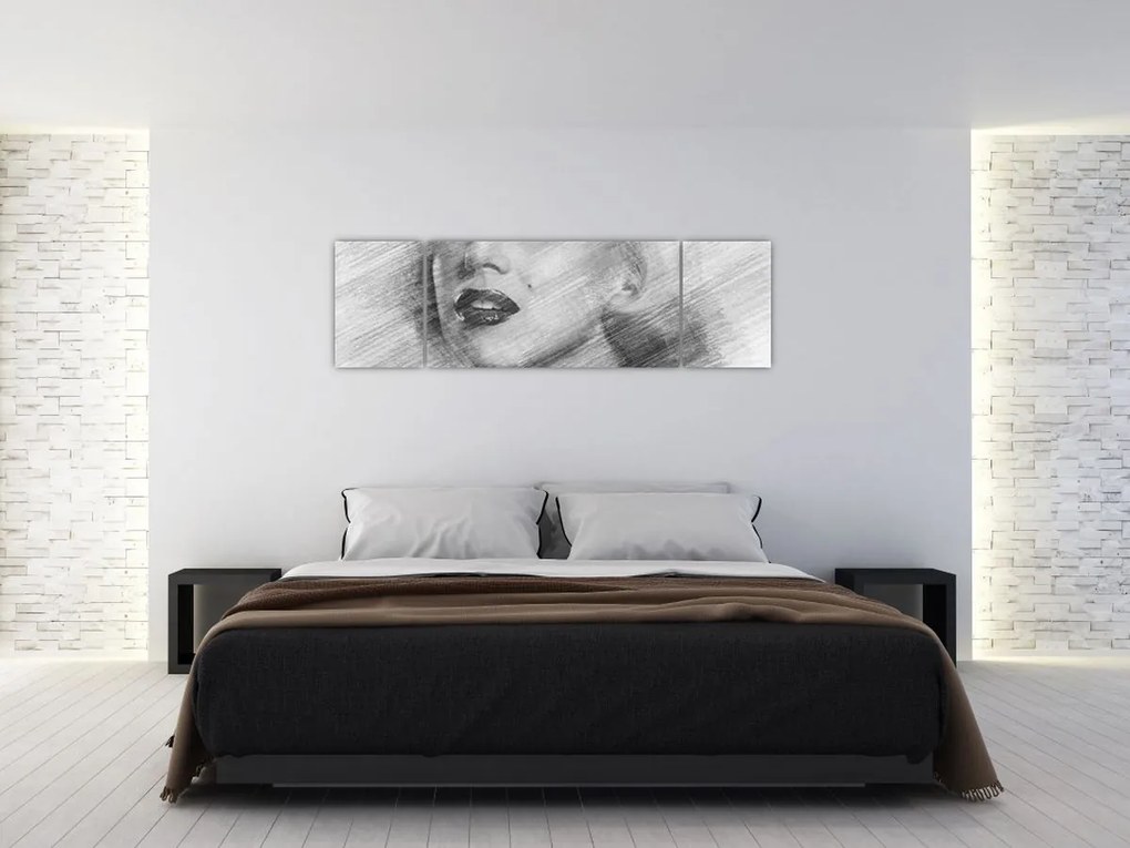 Obraz - Portrén Merilyn Monroe (170x50 cm)
