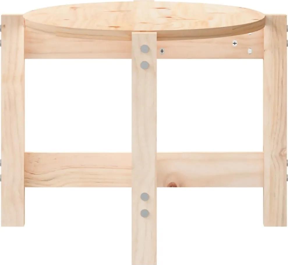 vidaXL Konferenční stolek 87 x 48 x 35 cm masivní borové dřevo [822322] Barva: Šedá