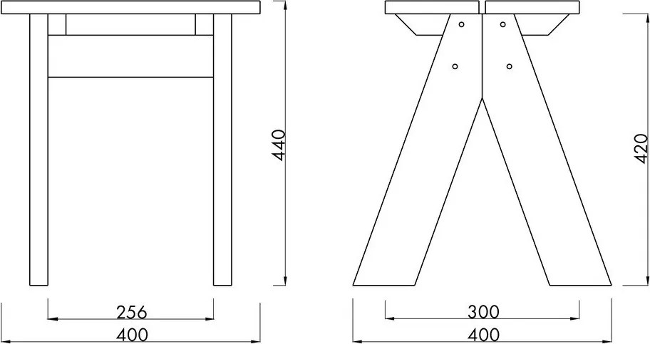 Tmavě hnědá dřevěná zahradní židle Navo – noo.ma