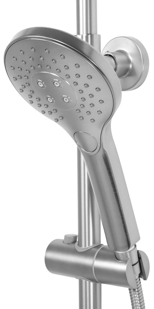 Rea Vincent, sprchový set s termostatickou baterií a dešťovou hlavicí 25cm, nikl matný, REA-P6603