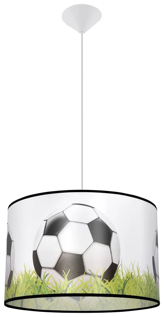 Dětské závěsné svítidlo Ball C, 1x plastové stínítko se vzorem, (fi 40cm)