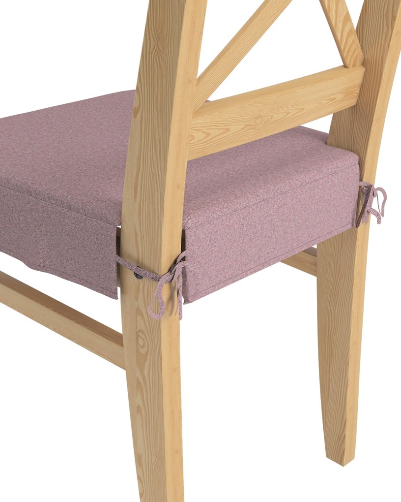 Sedák na židli IKEA Ingolf barva růžová látka pletený vzor