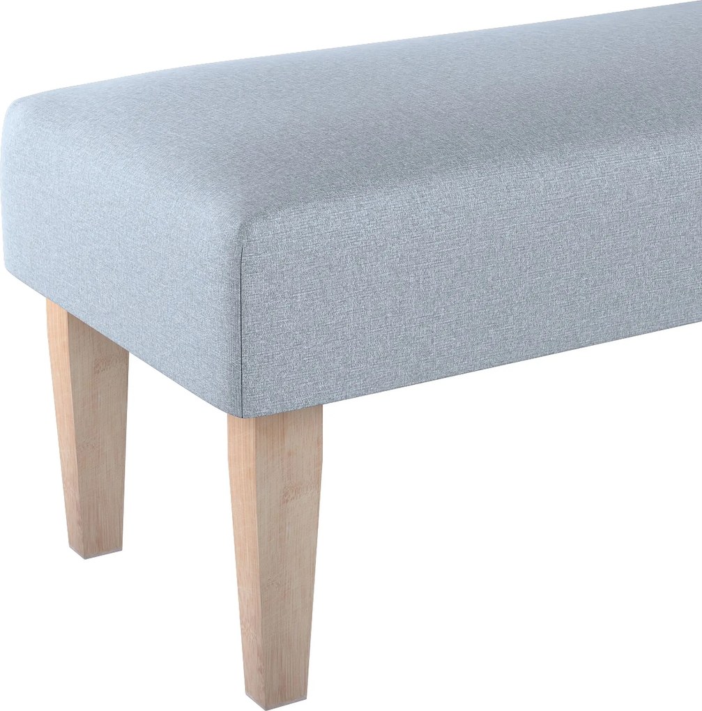 Dlouhá lavička 100x40cm barva modrá látka pletený vzor