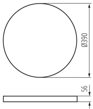 Kanlux 38610 - LED Stmívat. svítidlo PLAFON LED/20W/230V 3000-6500K Wi-Fi černá