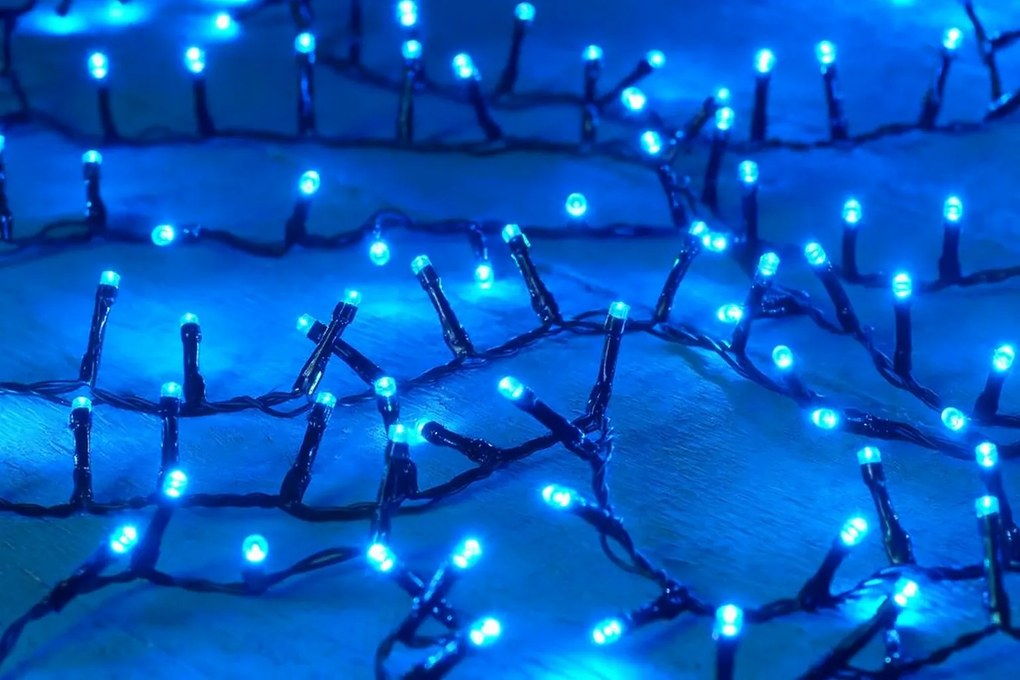 Vánoční světýlka vnitřní modré 300 LED