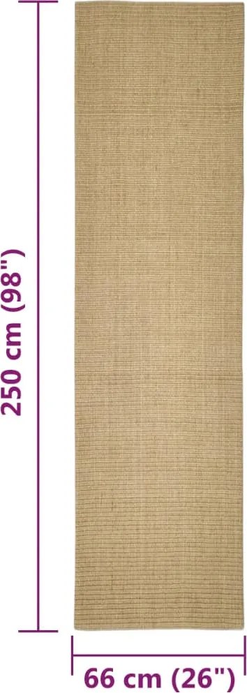 Sisalový koberec pro škrabací sloupek 66 x 250 cm 3203412