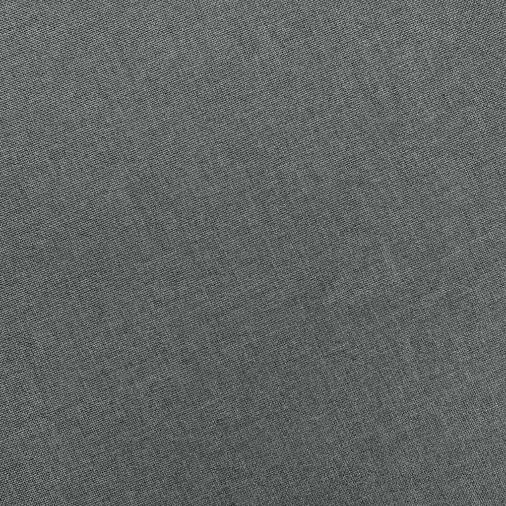 Křeslo s podnožkou světle šedé textil 320151