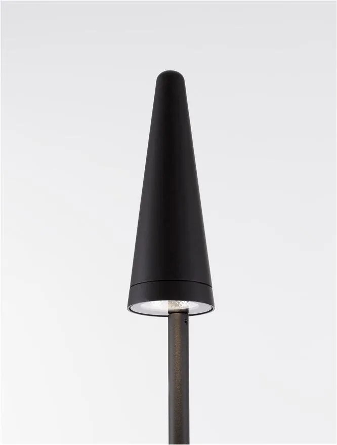 NV 9002869 Venkovní svítidlo s bodcem MABEL černý hliník a čiré sklo LED 8.5W 3000K 220-240V 36st. IP54 délka kabelu 64 cm - NOVA LUCE