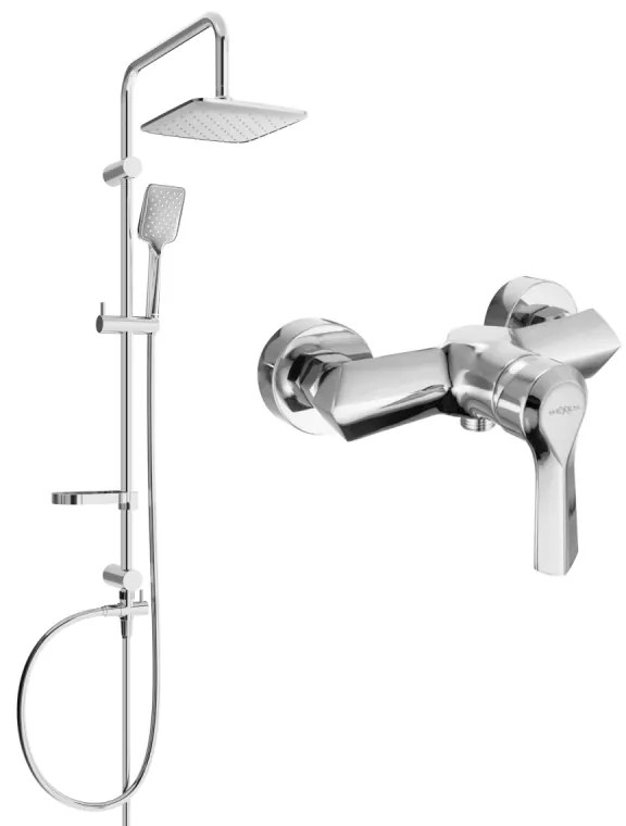 Mexen Sven sprchový set s dešťovou sprchou a sprchovou baterií Sabre, chromová, 72140262-00