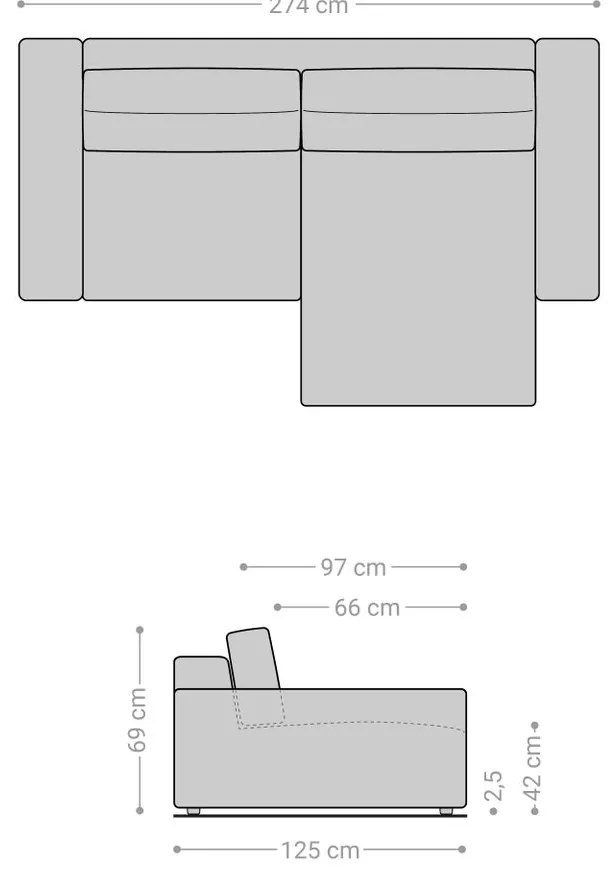 DELIFE Rohová pohovka Lanzo XL 270x180 cm plyšový manšestr béžová variabilní lenoška
