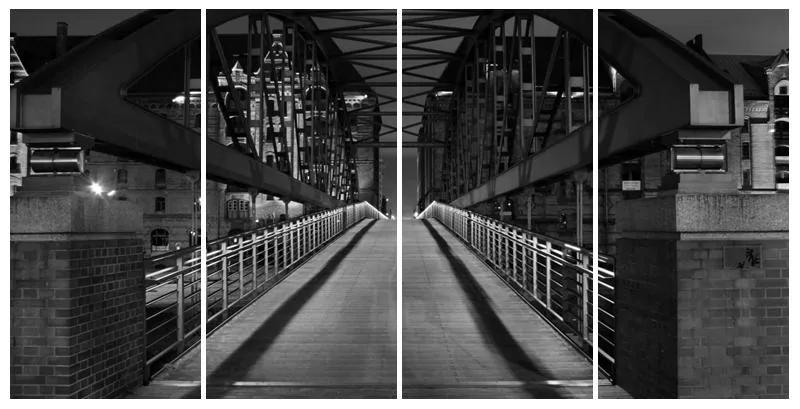 Černobílý obraz mostu (160x80 cm), 40 dalších rozměrů