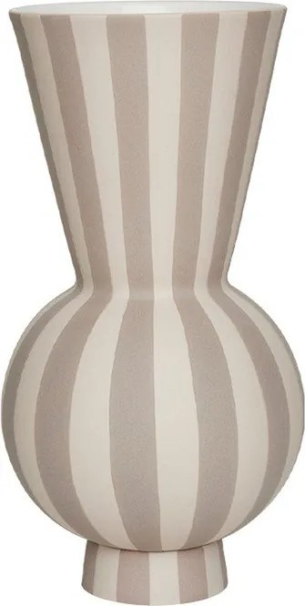 Béžová ručně vyrobená váza z kameniny (výška 28 cm) Toppu – OYOY Living Design