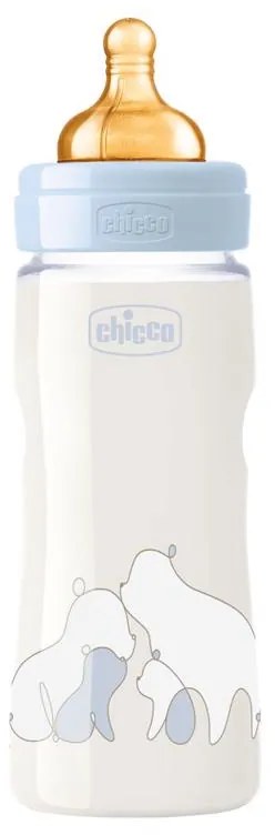 CHICCO Láhev kojenecká Original Touch latex 330 ml chlapec