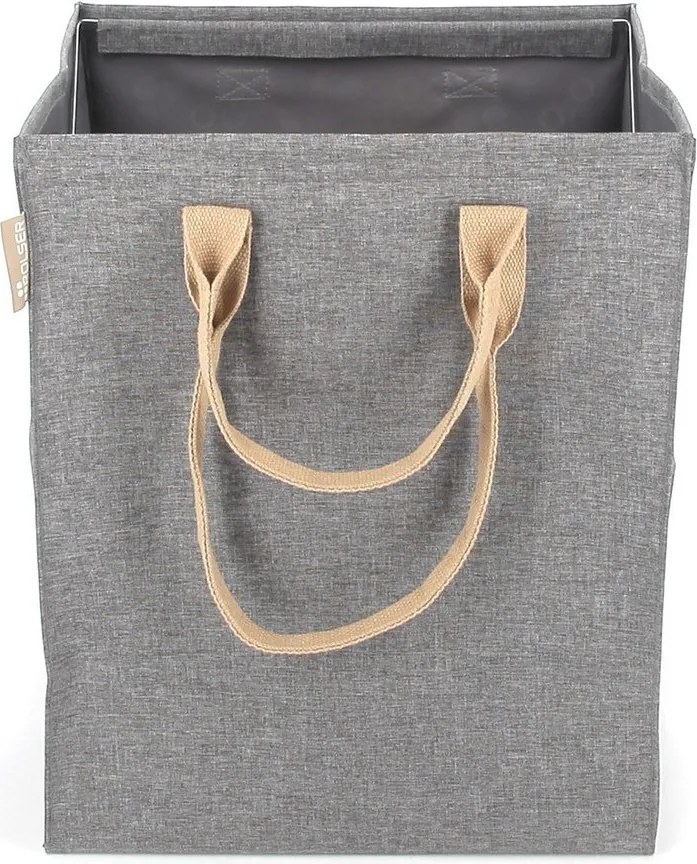 Šedý látkový koš na prádlo 53 l Laundry Hub Tweed – Rolser