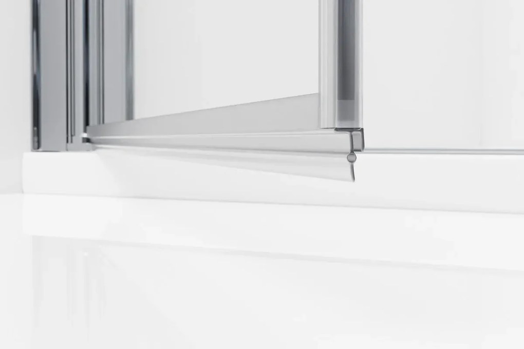BETA COMBI Chrom 90x80 Clear Obdélníkový sprchový kout bez vaničky