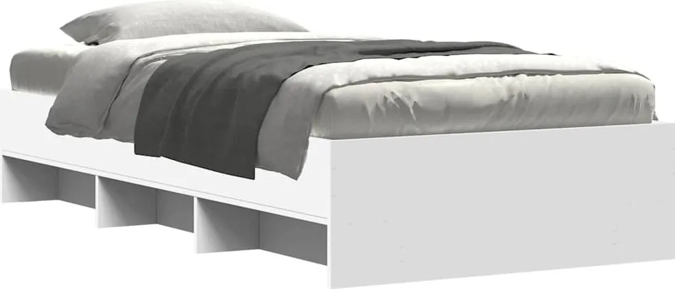 Rám postele bílý 75 x 190 cm kompozitní dřevo 3295709