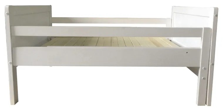 Jednolůžková postel 90 cm Elunna (bílá) (s roštem). 1016543