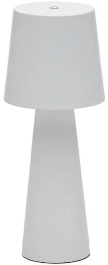 OnaDnes -20% Bílá kovová stolní LED lampa Kave Home Arenys S