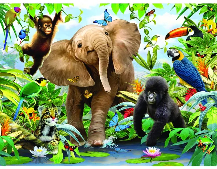 PRIME 3D PUZZLE - Junior Jungle 100 ks