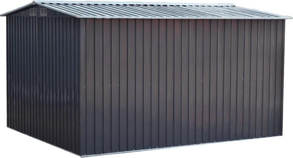 Plechový zahradní domek na nářadí, šedá / bílá, 2,6x3, 1m, HAMAL TYP 3