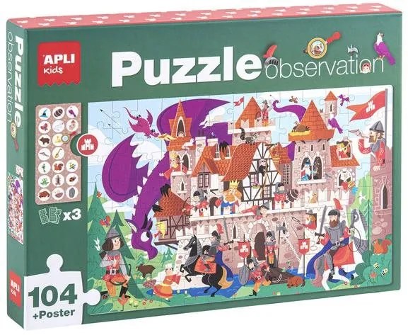 Apli postřehové puzzle hrad