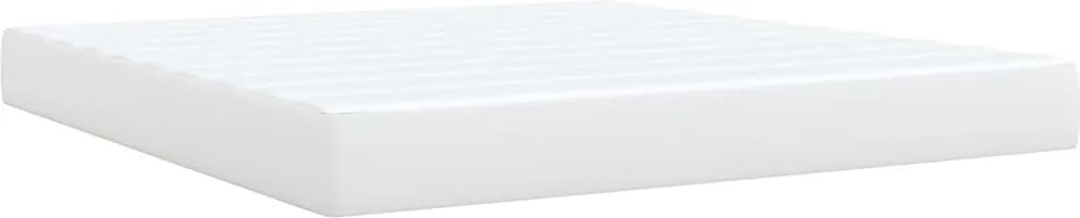 Box spring postel s matrací bílá 180x200 cm umělá kůže 3285222