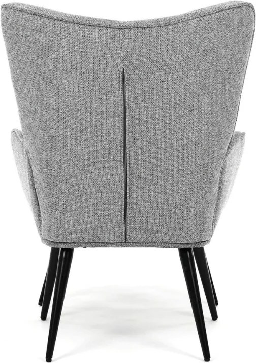 Relaxační křeslo, šedá, sametová látka, AK-303 GREY2
